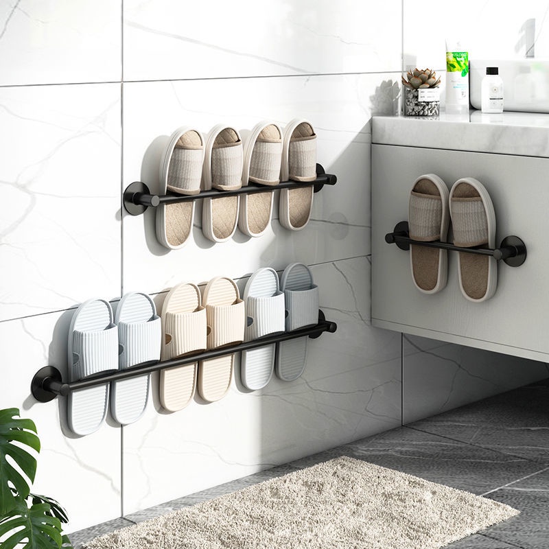Bathroom Slipper Rack Wall Hanging Wall Toilet Shoe Storage Fantastic ...