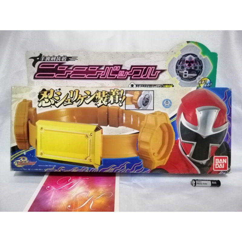 Super Sentai Ninninger Belt with 2 DX Ninjastar - Power Ranger Ninja ...