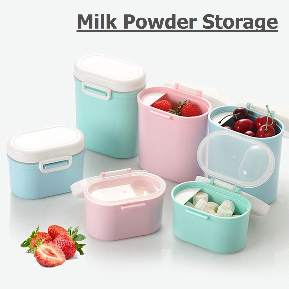 SALE Baby Milk Powder Box Airtight Storage Portable Container Tank 400g ...