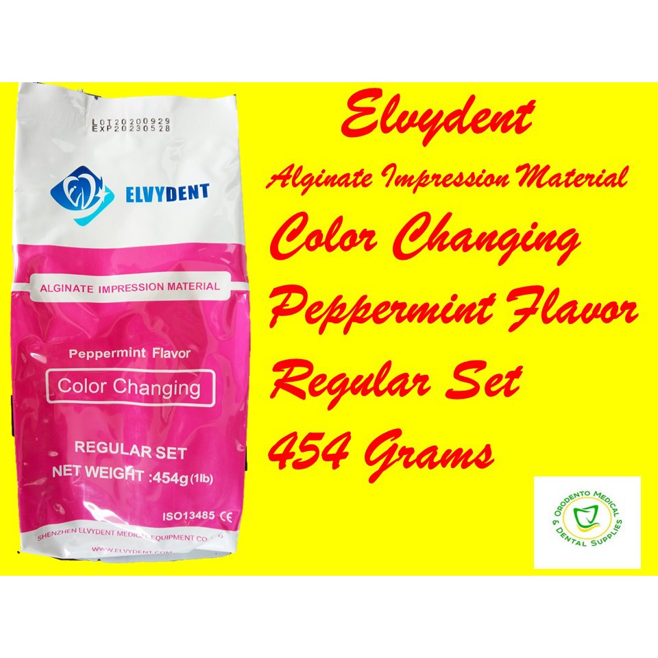 Elvydent Alginate Impression Material 454grams Peppermint Flavor ...
