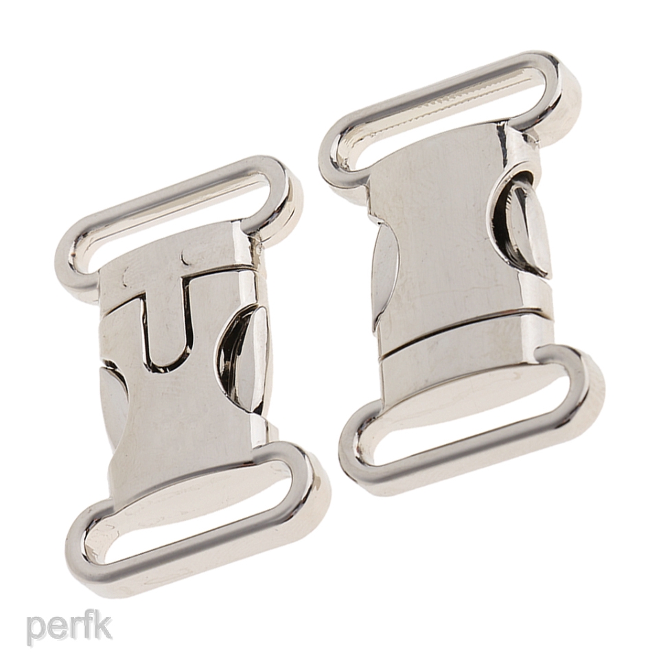 2Pcs Metal Side Release Buckles Clips For Narrow Fabrics And Luggage ...