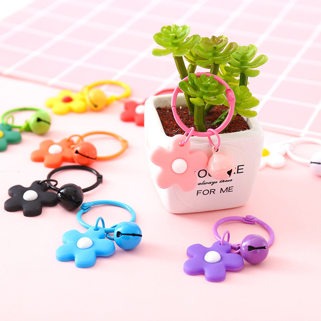 Small Pendant Cute Metal Flower Keychain Creative | Shopee Philippines