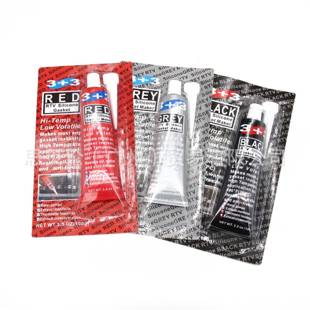 High Temperature (RED / BLACK / GREY ) Rtv Silicone Gam Gum Gasket ...