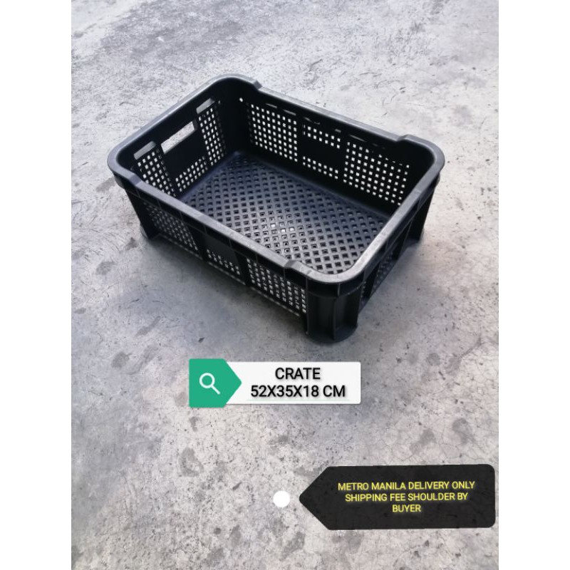 Black small crate stackable fruit crates (for other logistic, sf not ...