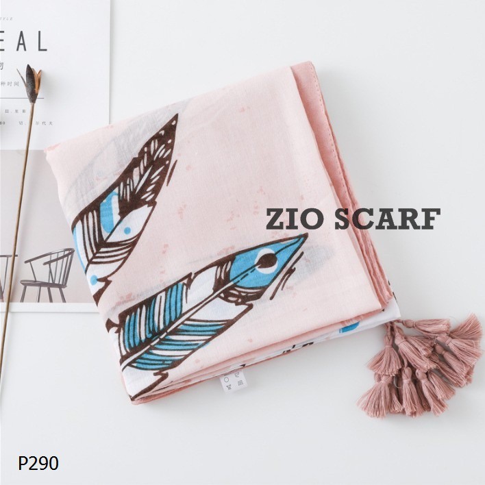 Premium Imported Pashmina motif P290 Tassel Shawl rawis Hijab women's ...