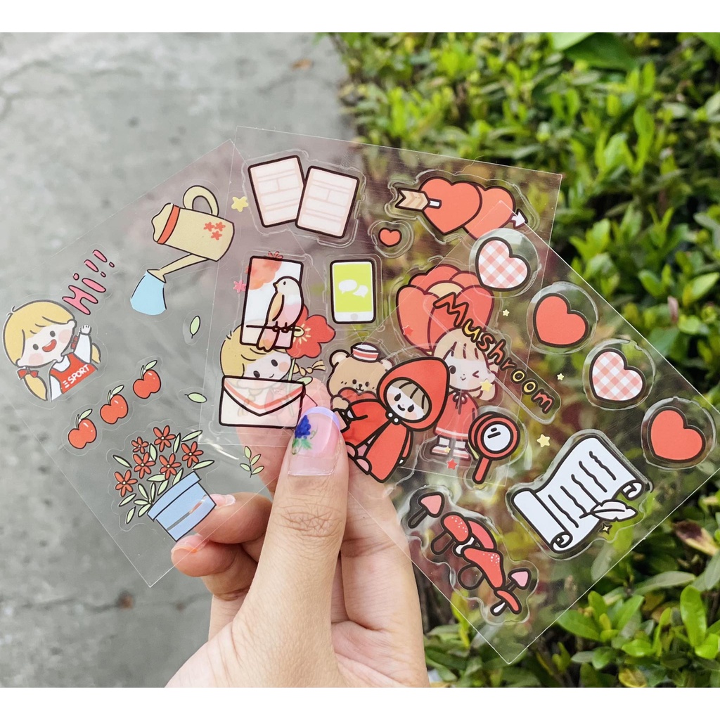 New!! Transparent Piggy Bank (With Opaque Stickers 3 Sheets Of Die Cut ...