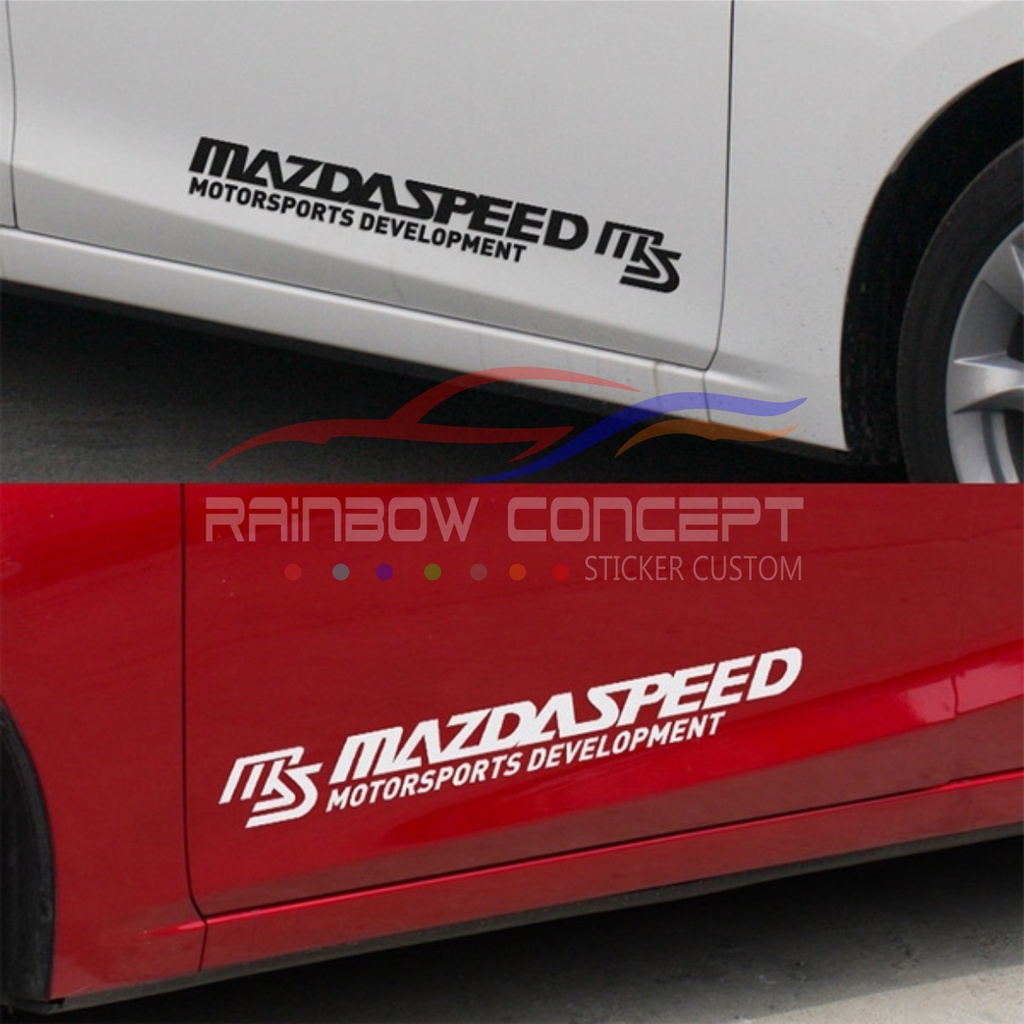 Mazdaspeed motorsport car sticker development cool cutting sticker ...