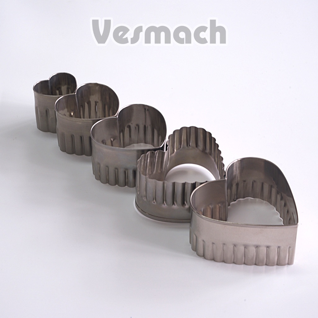 Heart Fluted Cutter [Vesmach Bakeware NAV30305] | Shopee Philippines