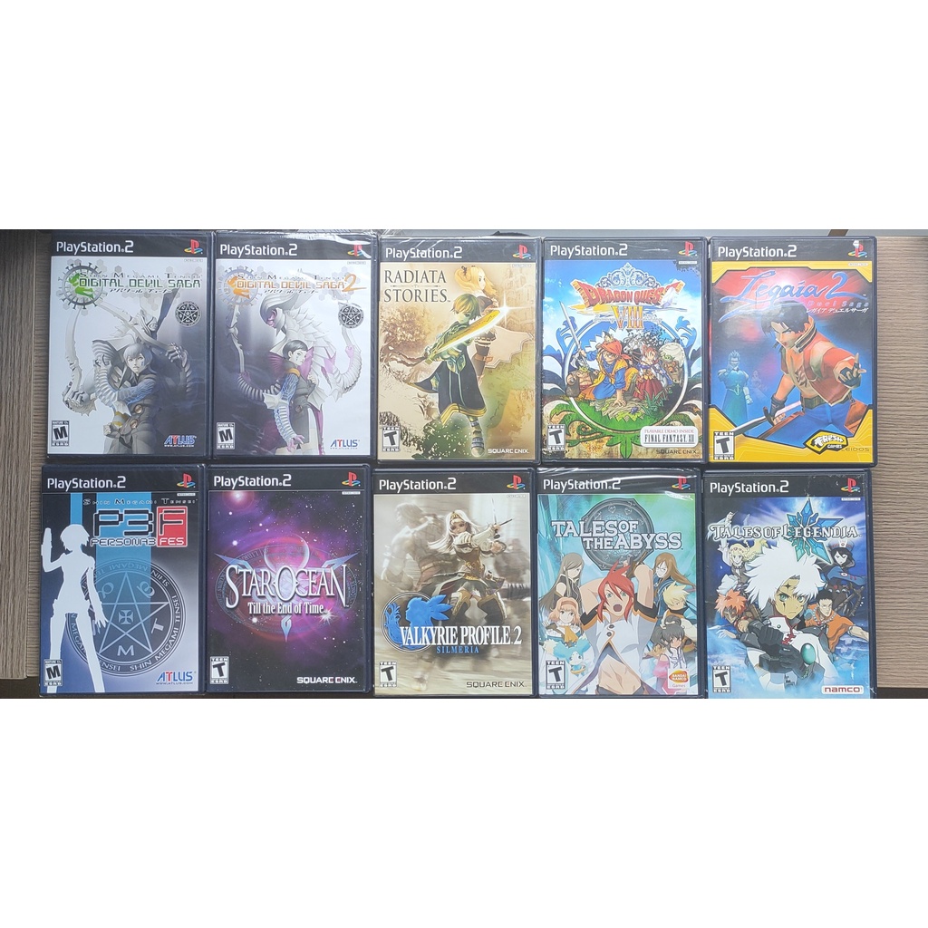 JRPG PS1 PS2(Parasite Eve, Final Fantasy, Star Ocean, Breath of Fire ...