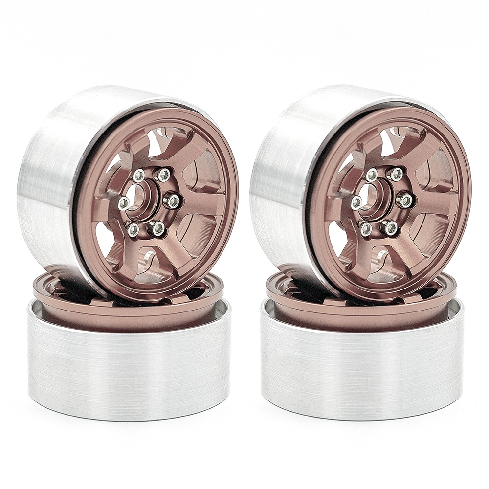 4PCS Metal 1.9 Beadlock Wheel Rim Hub for 1/10 Traxxas Hsp Redcat Rc4wd WRAITH Tamiya Axial ...