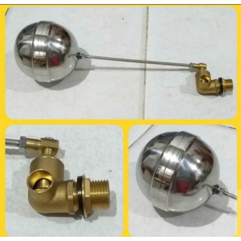 Stainless floating valve ball float / 3/4 inch uk tower float | Shopee ...