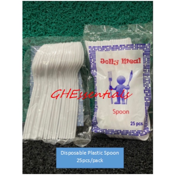 High quality disposable Plastic Spoon and Fork,25pcs/pack | Shopee ...