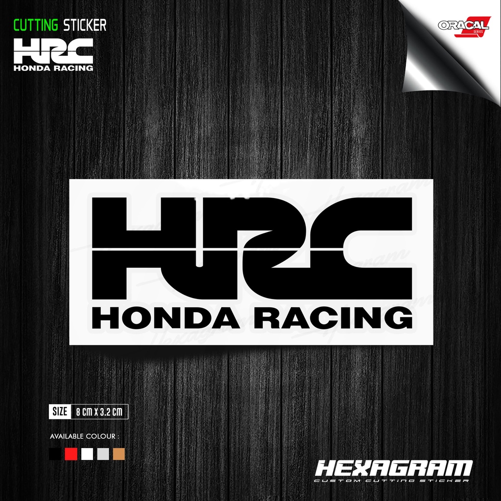 Cutting Sticker HRC Honda Racing Logo | Hrc Honda Racing Logo Cutting ...