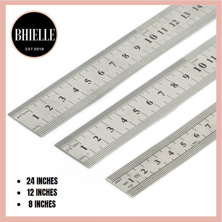 Stainless Steel Measuring Ruler centimeters ruler | Shopee Philippines
