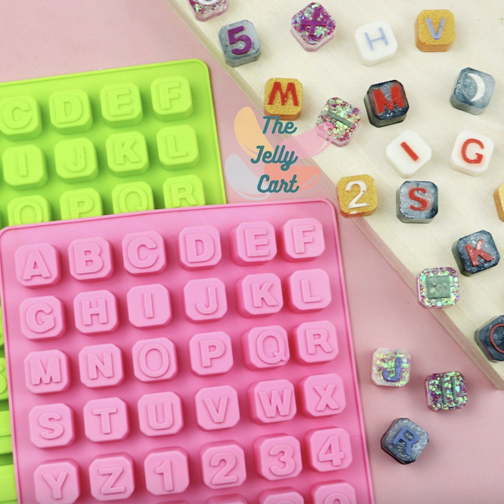Letter Cube Silicone Molder Alphabet Fondant Baking Cake Chocolate ...