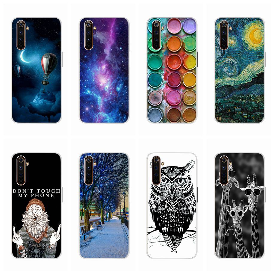 Oppo Realme 6 Pro Case Silicon Fashion Marble Charming Space Printed ...