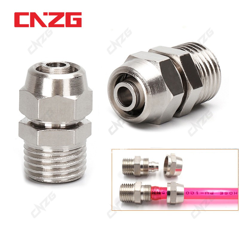 CNZG Kpc Pneumatic Hair Hose Quick Couplers BSP Male Thread 1/8 3/8 1/2 ...