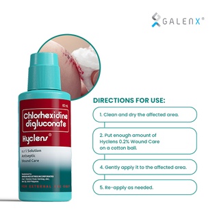 Hyclens Wound Care 0.2% Chlorhexidine digluconate 1 Liter and 1 Gallon ...