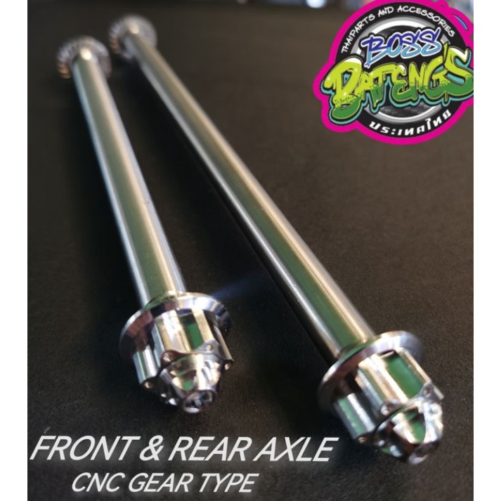 FRONT & REAR AXLE WAVE 100-RS 125-RS 150 (GOLD ️WHITE GOLD ️TITANIUM ...