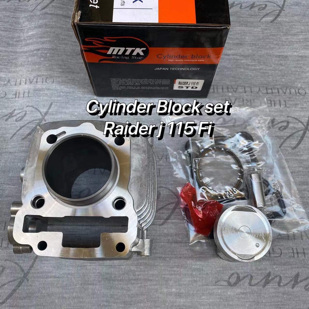 Mtk cylinder block set for Raider j Fi 115 Standard size | Shopee ...