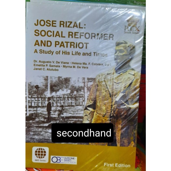 Jose Rizal:Social Reformer and Patrot 1st ed. by De Viana | Shopee ...