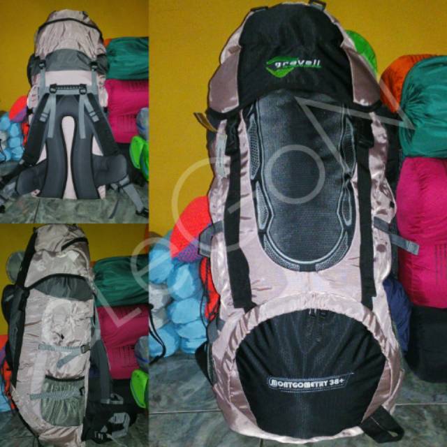 Carrier Mountain Gravelt Montgometry Bag 50L Ori Double Frame Gravell ...