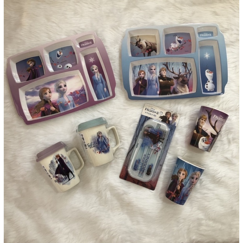 Disney Frozen 2 Plate Mug Cup Utensils | Shopee Philippines
