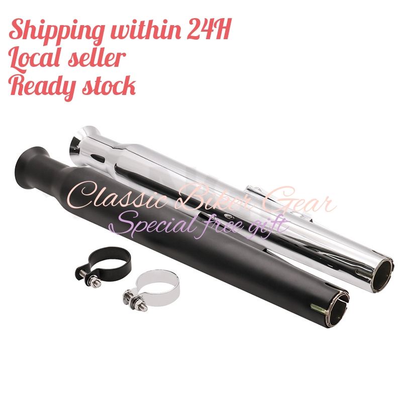 Motorcycle Retro Exhaust Muffler Bobber Harley | Shopee Philippines