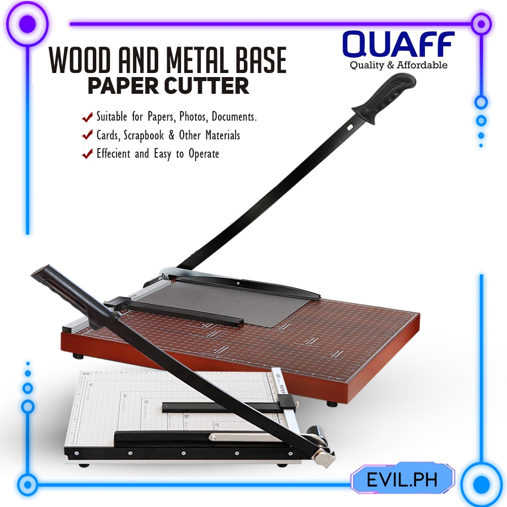 QUAFF Paper Cutter A4 / A3 / A5 / B4 || Metal Based & Wood Based ...