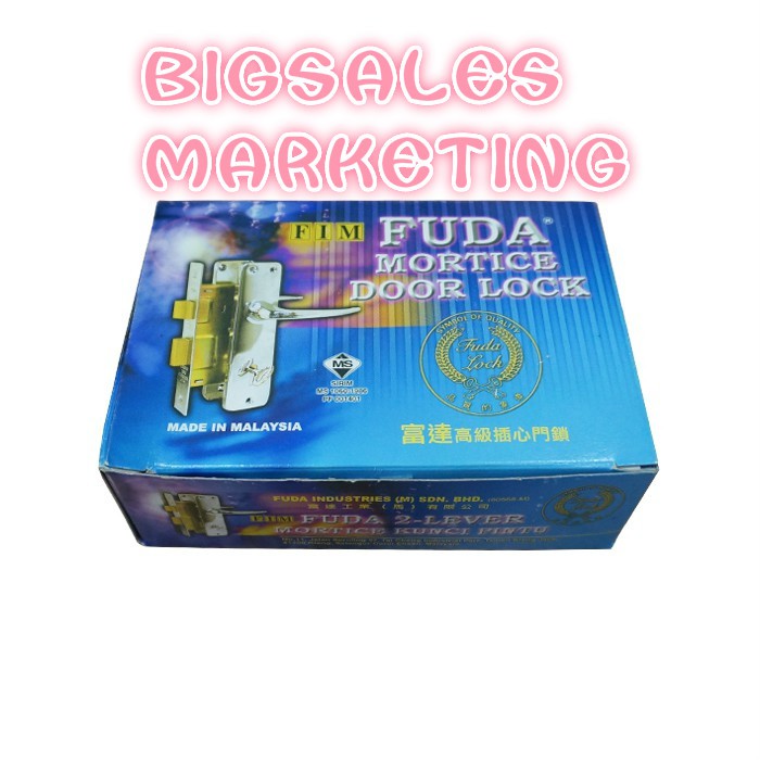 Fuda Mortice Door Lock 2-Level Mortise Grill Door 2 Lever/Level Door ...