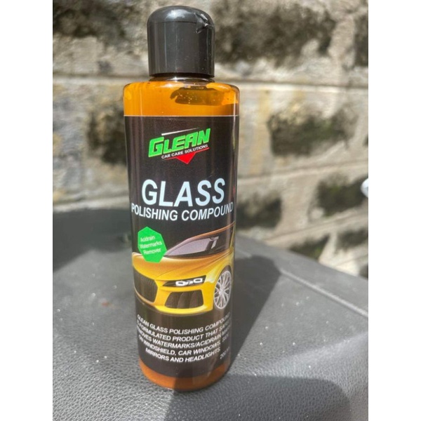 GLEAN GLASS POLISHING COMPOUND (NON-ACID FORMULA/Applicator Sponge ...