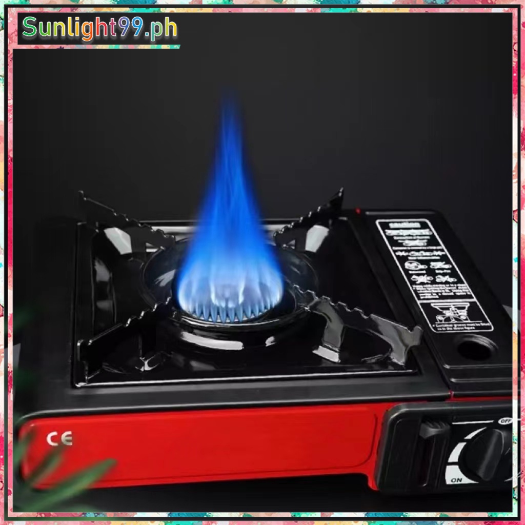 Portable butane gas stove with case adjustable fire power camping ...