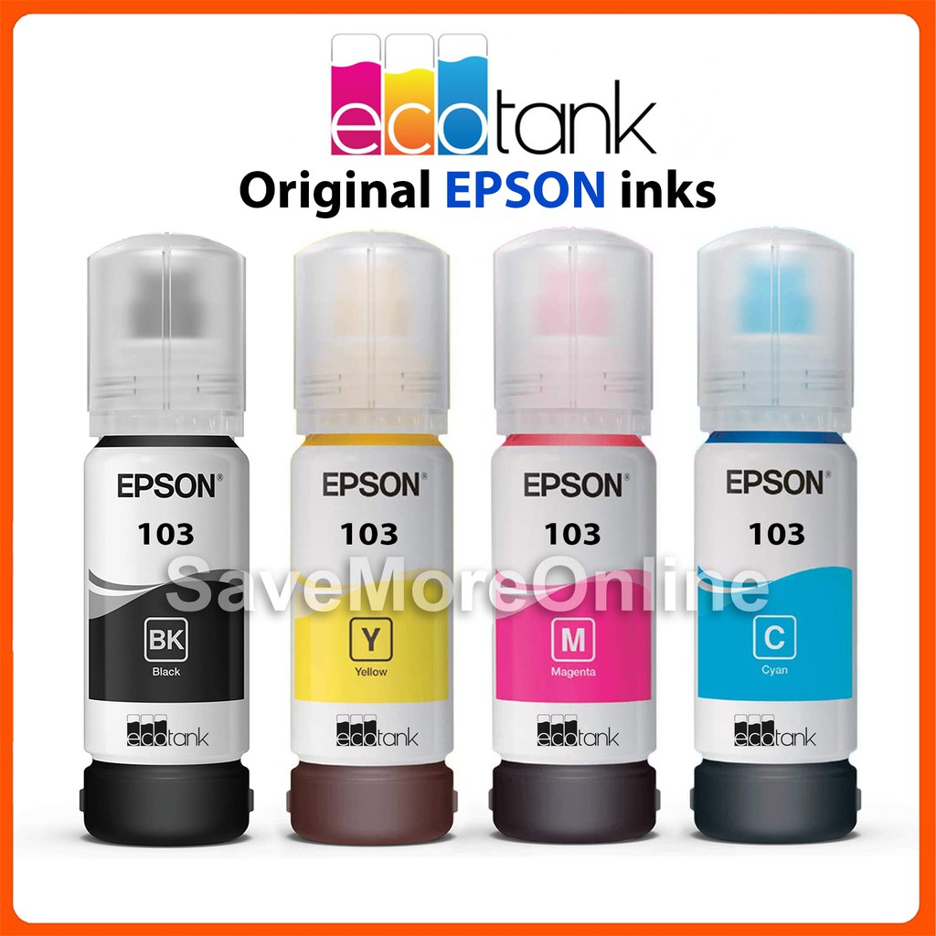 Epson 103 Original inks 65ml set of 4 Color ON HAND READY TO SHIP ...