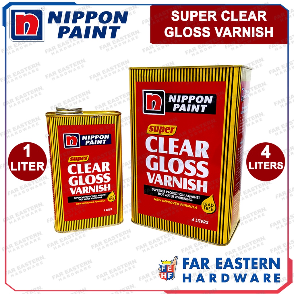 NIPPON Super Valspar Varnish Super Clear Gloss 1 Liter / 4 Liters ...