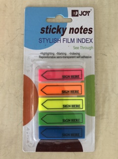 Sign Here Sticky Notes Joy | Shopee Philippines