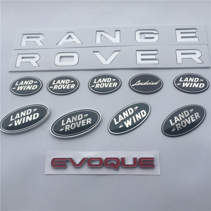 Land ROVER Aurora Rear Tail Car Logo EVOQUE Label Front Cover RANGE ...