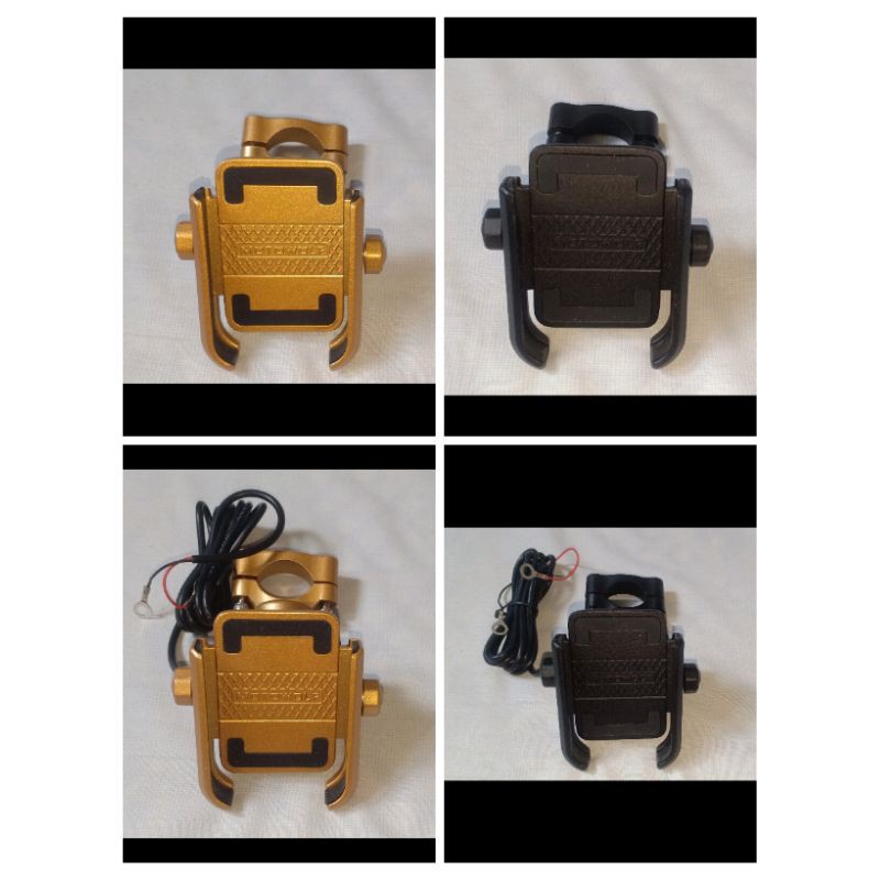 Original motowolf cpholder gold with charger clamp type V1 | Shopee ...
