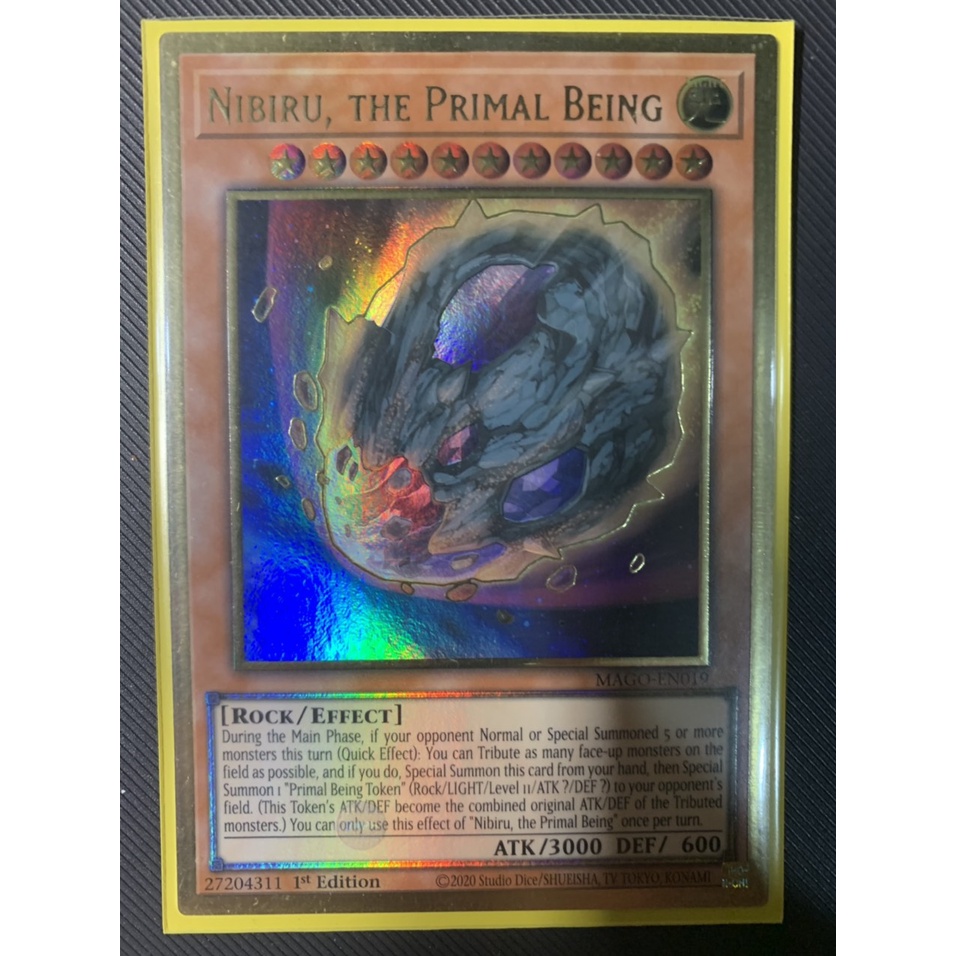 Yugioh Card: Nibiru, the Primal Being-Premium Gold Rare | Shopee Philippines