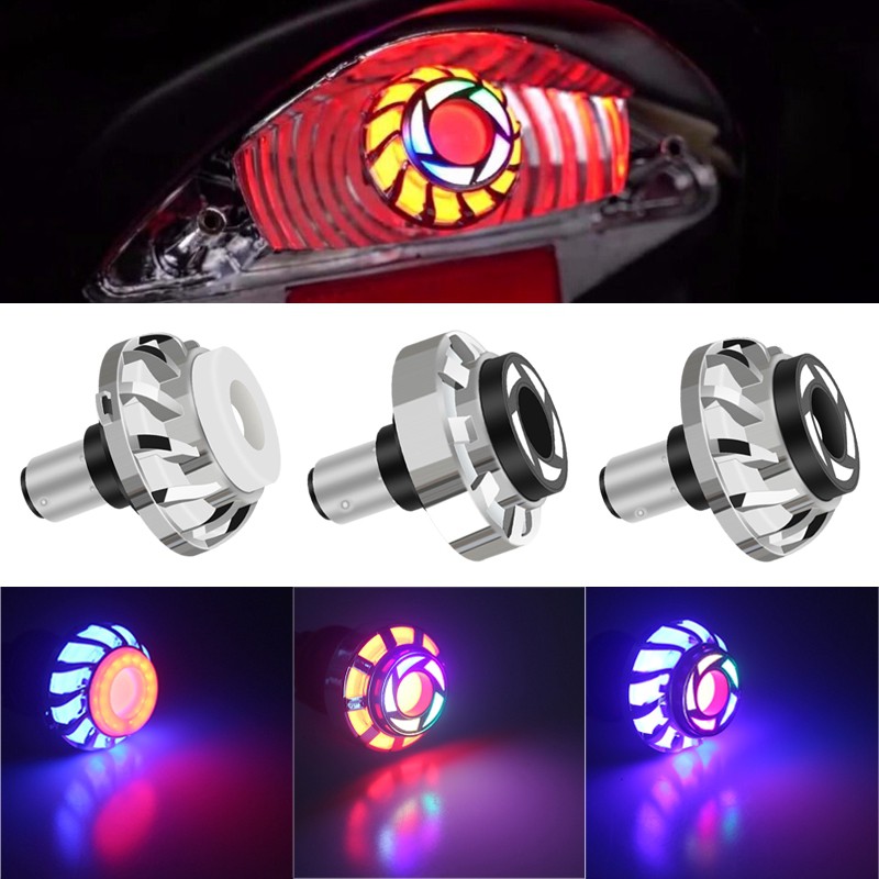 1PC Motorcycle Strobe Warning LED Motor Brake Light Tail Light Rear ...