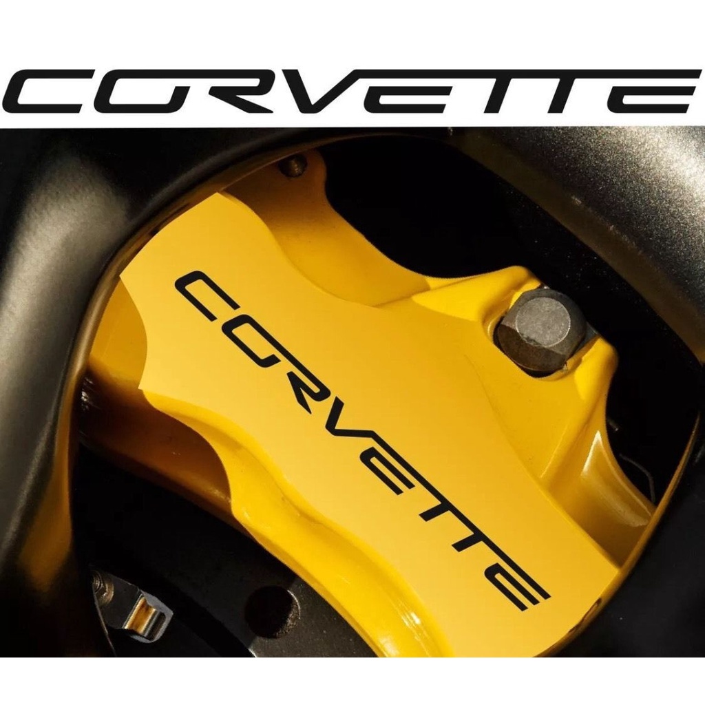 Corvette Hi Temp Brake Caliper Vinyl Decal Sticker Set Of 6 (Any Color ...