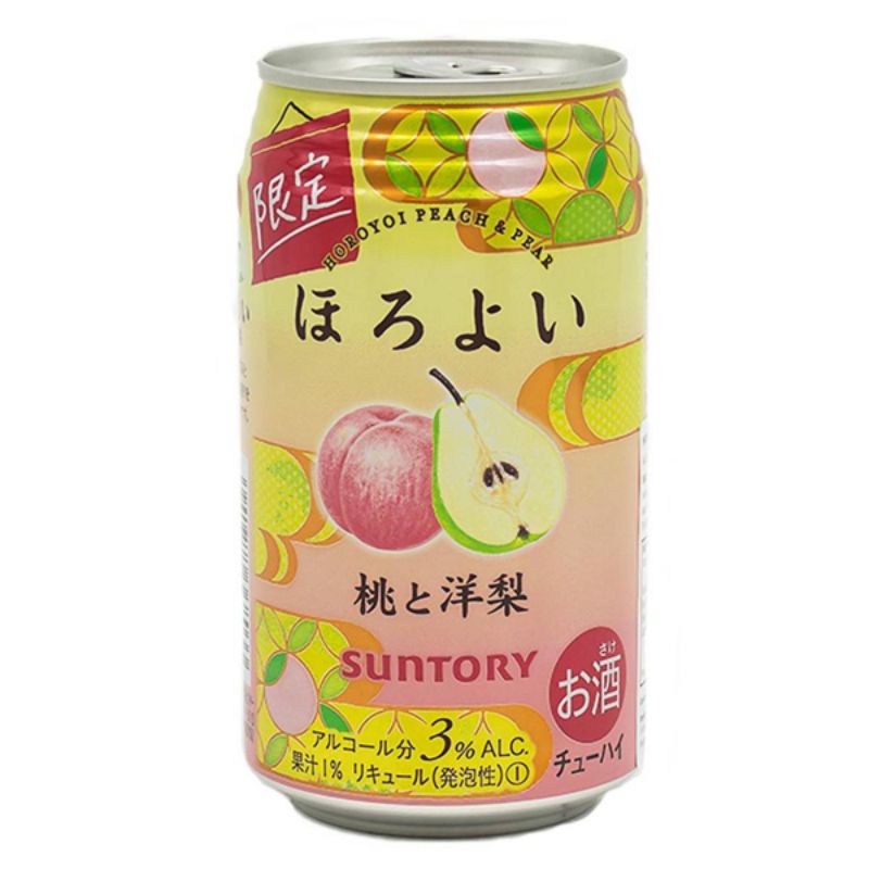 SUNTORY HOROYOI Peach and Pear Chu-Hi Cans 4 x 350ml | Shopee Philippines