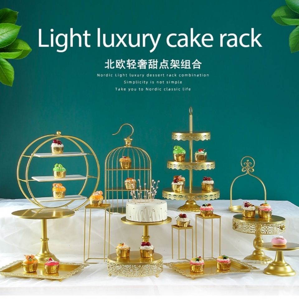 ☸∏Dessert Table Decoration Tray Display Rack Dessert Table Decoration ...
