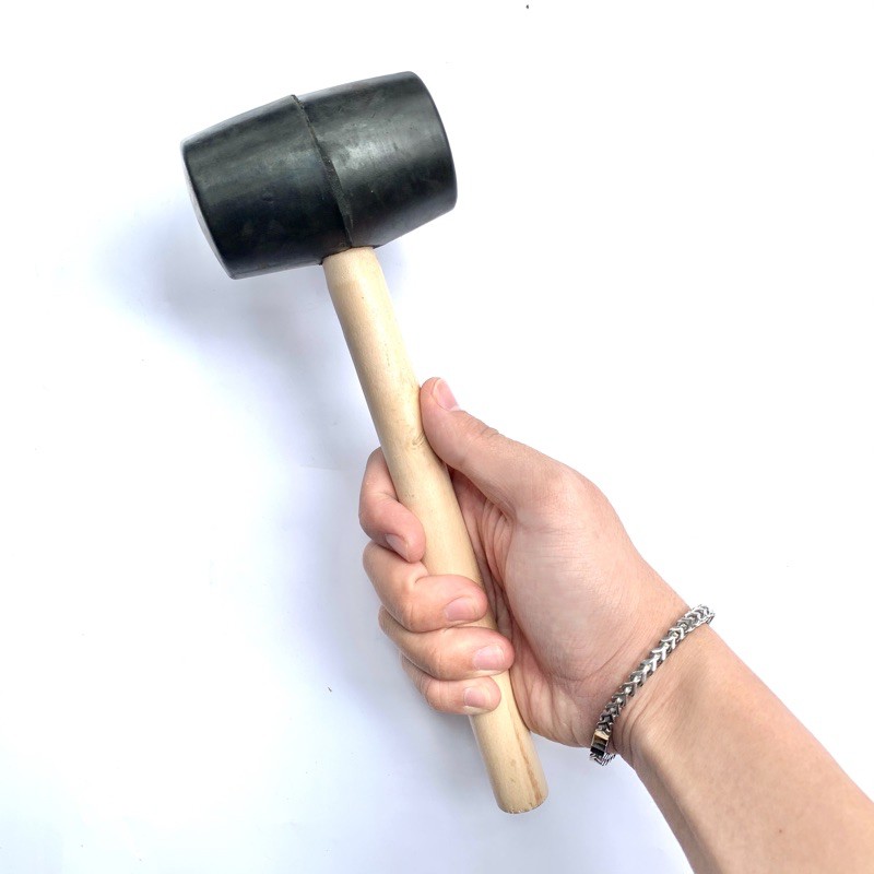 KAYU Rubber Hammer Wooden Handle Nylon Rubber Hammer Ceramic Tile ...