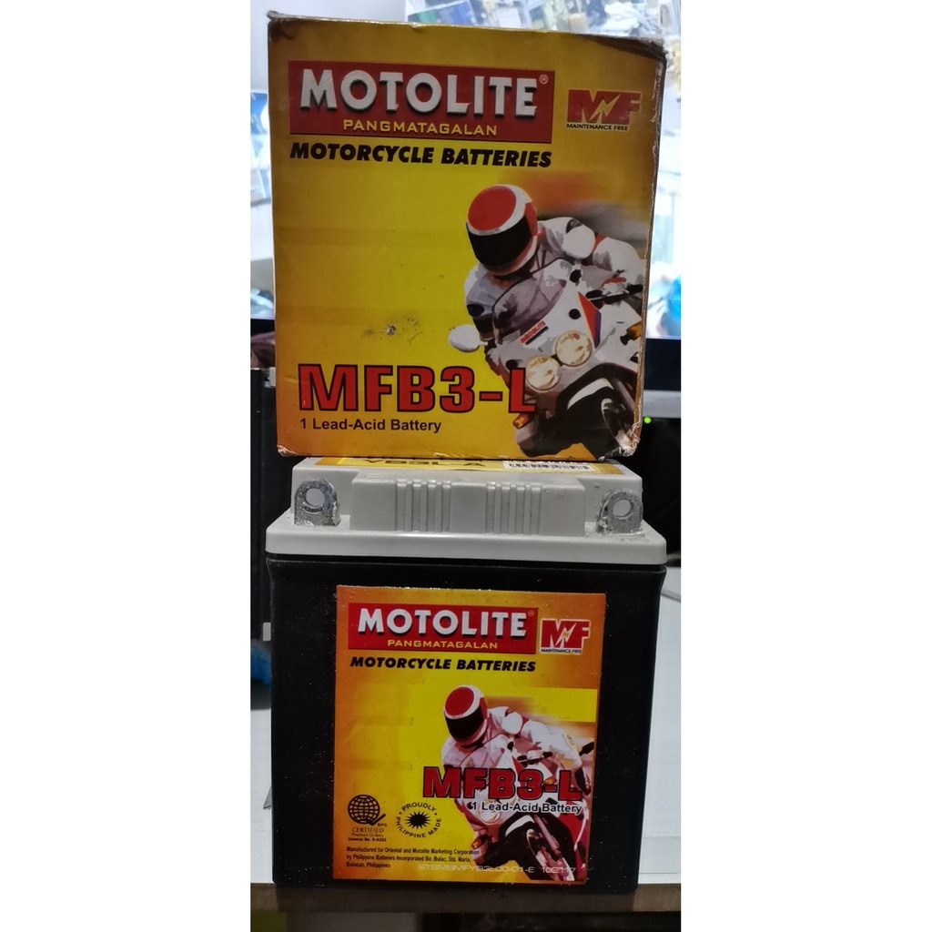 {COD} Motolite Battery MFB3-L (3L) | Shopee Philippines