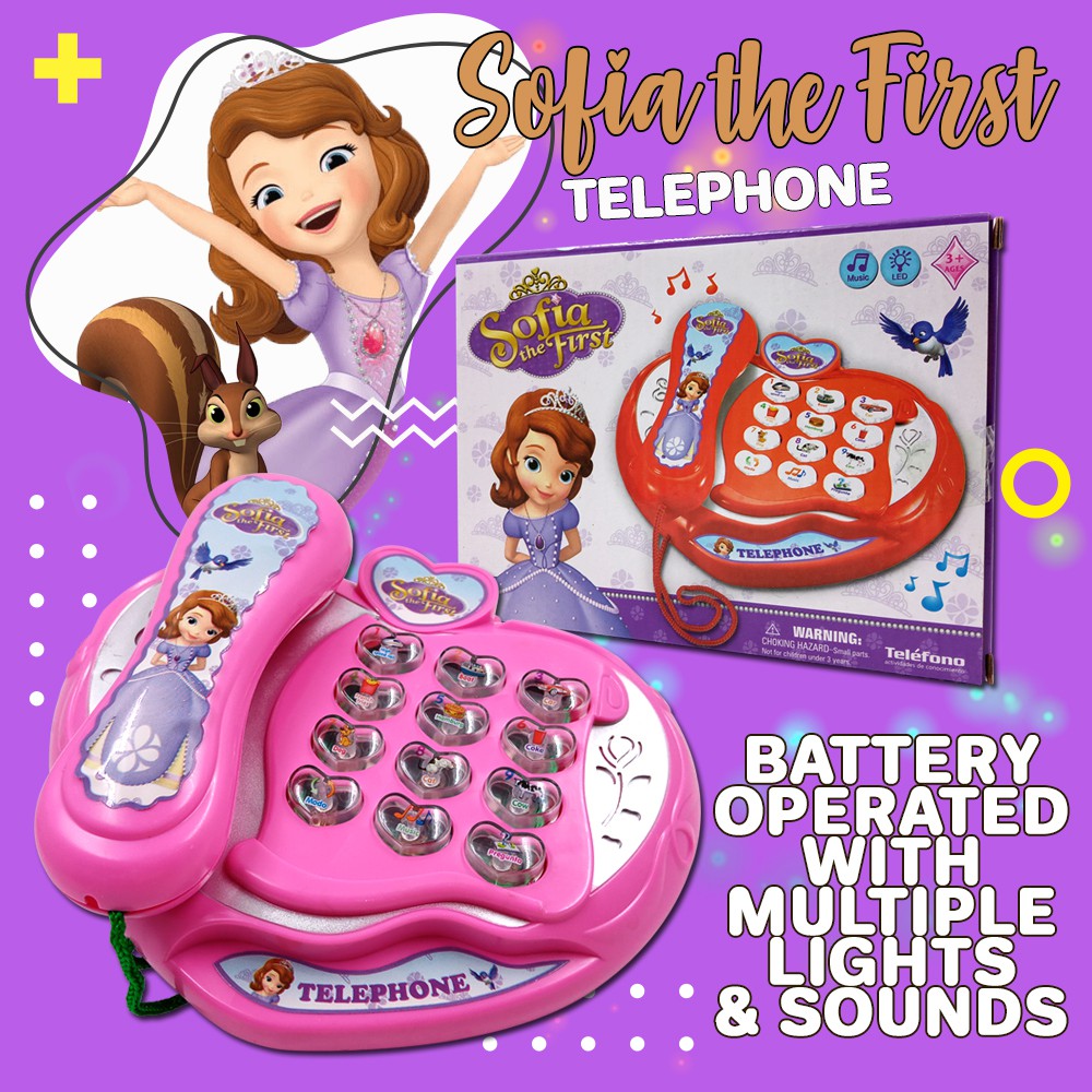 Sofia the First/Frozen/Hello Kitty Educational Learning TELEPHONE Toy ...