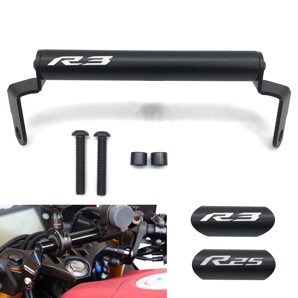 Motorcycle Holder Bar Navigation Bracket GPS Phone Levers Handlebar For ...