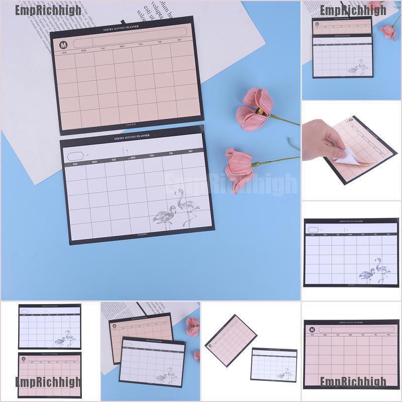 QrhYK Creative simple desktop schedule planner monthly plan mini ...