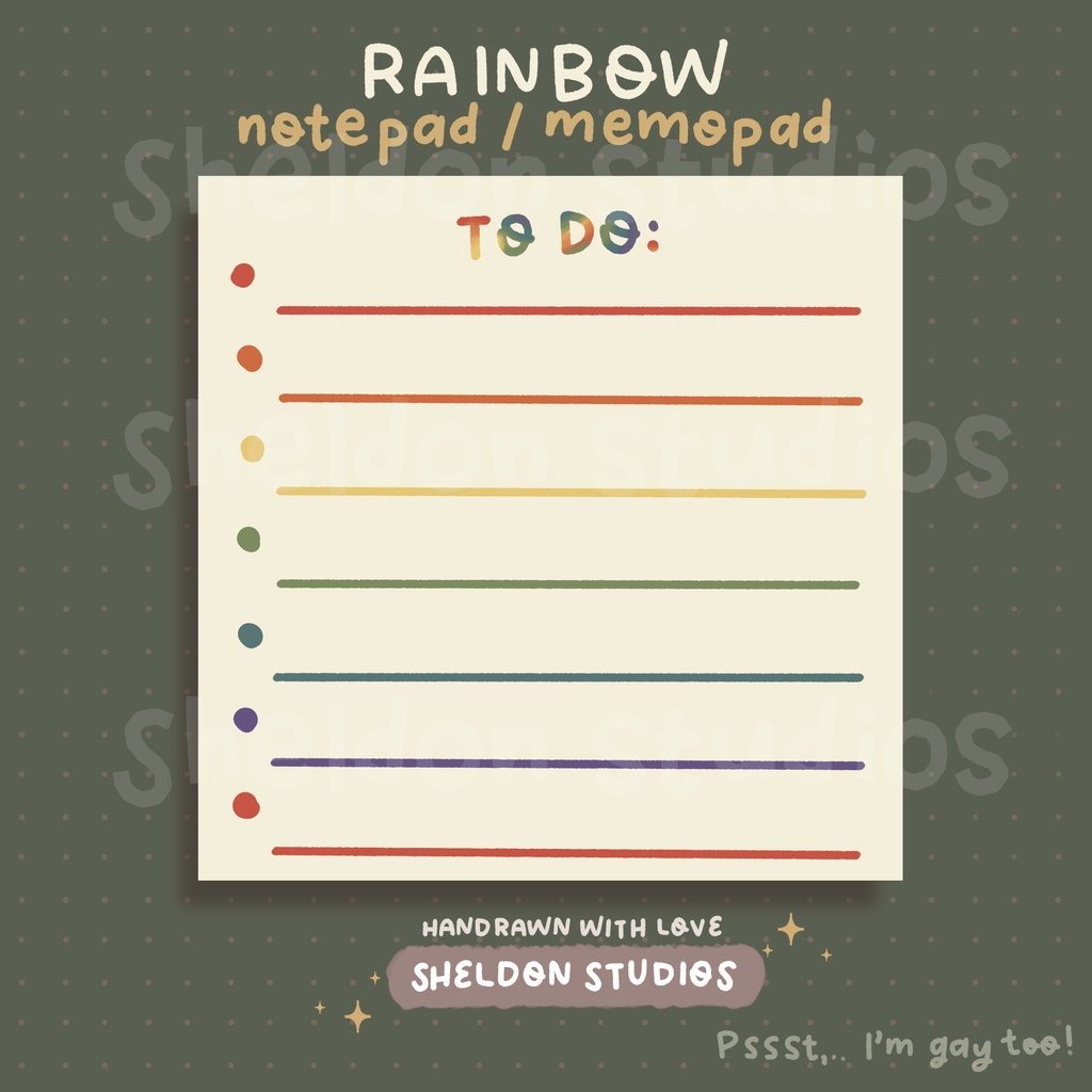 RAINBOW Notepad/Memopad | Shopee Philippines
