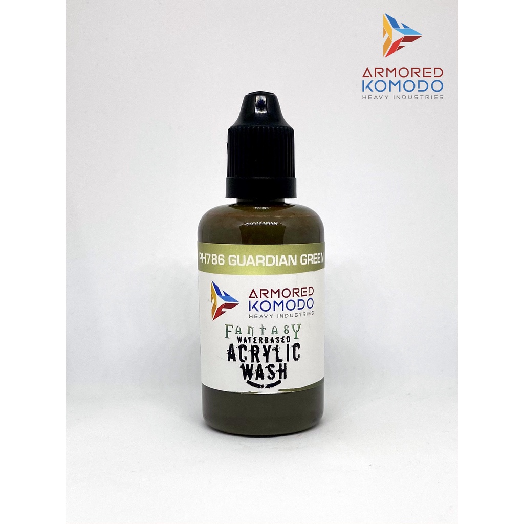 Guardian Green Waterbased Wash PH786 50ml Armored Komodo Waterbased Acrylics | Shopee Philippines