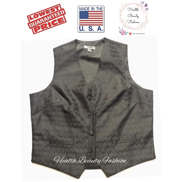 Edwards Garment Men’s Swirl Brocade Pattern V Neck Vest/Chaleko | 🇺🇸 ...